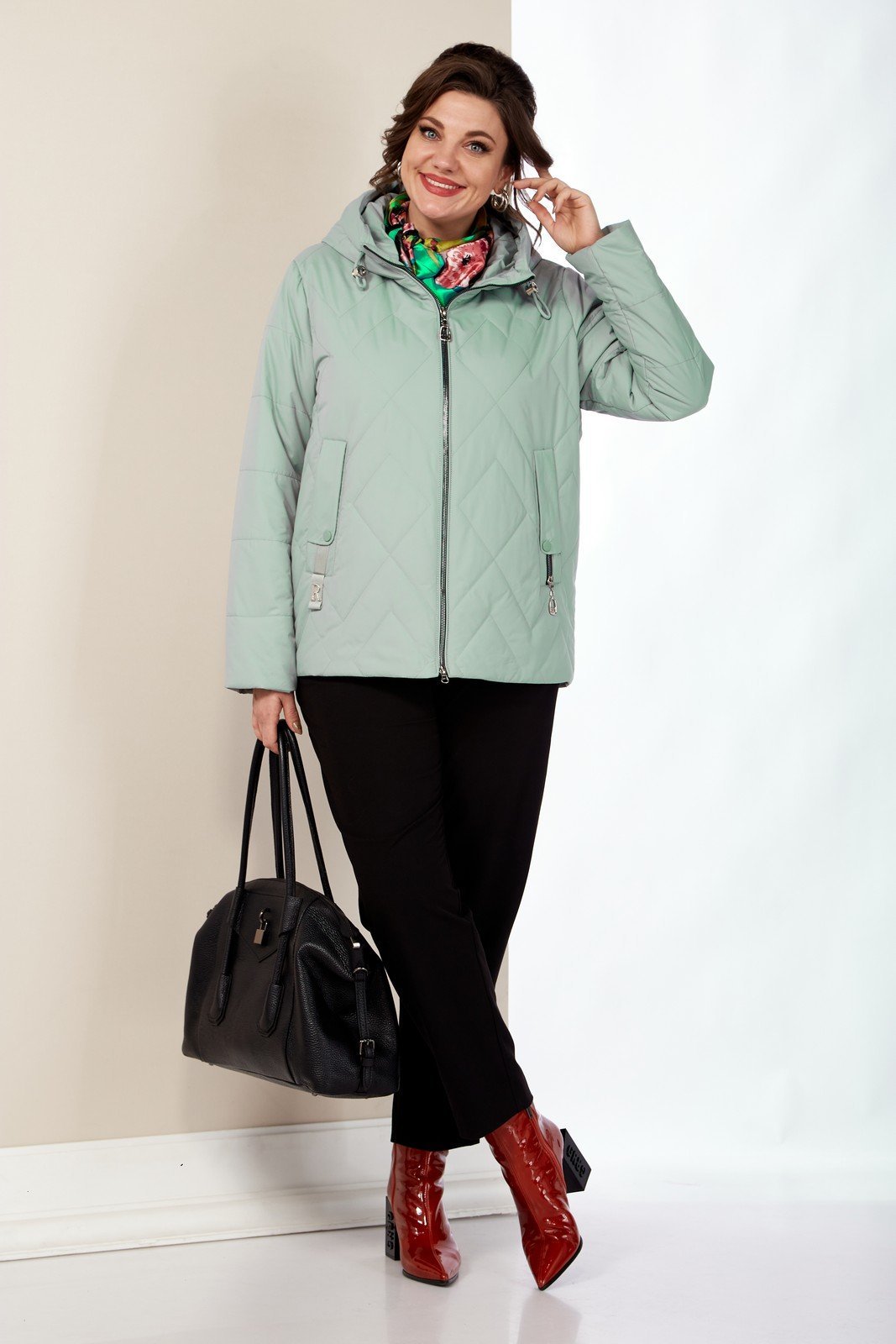 Куртка 2142 мята Shetti купить в интернет магазине Велесмода